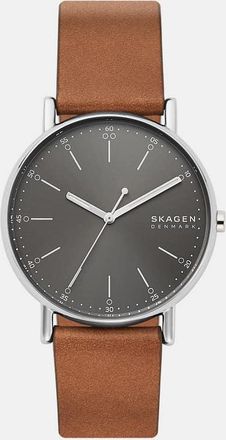Skagen Signatur - Montre en acier inoxydable avec mouvement à 3 aiguilles - Marron