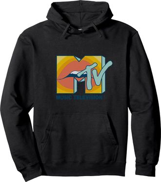 Giesswein Logo-Farbverlauf mit Lippen Pullover Hoodie