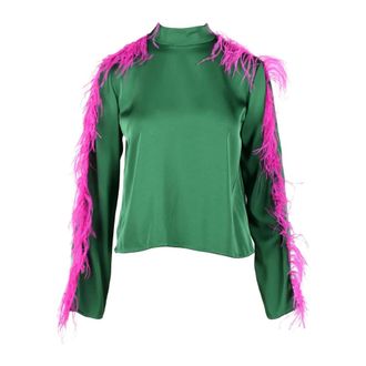 Weili Zheng Viskosebluse - - Blouses & Shirts - Damen - Gr&uuml;n - S