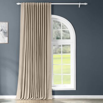 Half Price Drapes BOCH-151304-96-DW Extra breite Verdunkelungsvorh&auml;nge f&uuml;r Schlafzimmer und Wohnzimmer, 254 x 244 cm (1 Panel), klassisches Taupe, Polyester-Mischung, 1