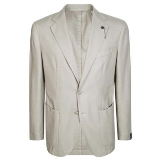 Santaniello Giacca Tela di Lana Lavata - - Jackets - Herren - Beige - 2XL