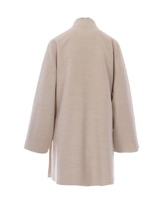 Fabiana Filippi Womens Caban Coat Double Di Lana Virgin Wool Casha Casha