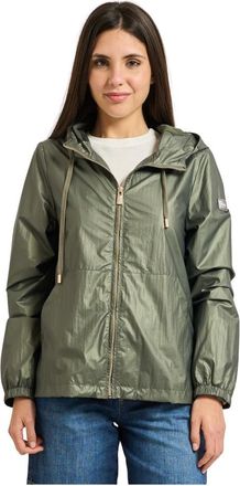 Yes-Zee YES Zee, Femme, Vestes, Vert, Taille: 46 FR Veste &agrave; capuche