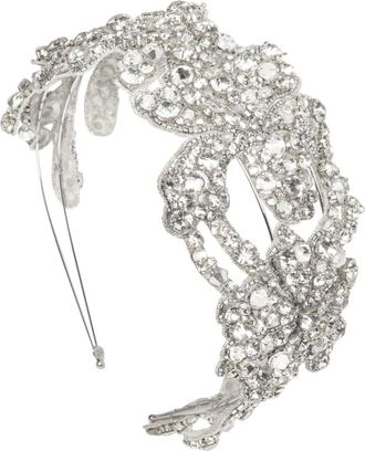 Jennifer Behr serre-tête à ornements en cristal - Argent