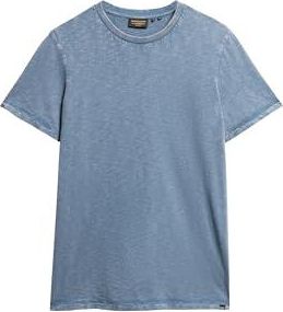 Superdry Crew Neck Slub SS T-Shirt Chemise, Bleu (Slate Blue), XXL Mixte