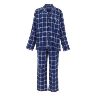 Polo Ralph Lauren Ensemble de pyjama en flanelle &agrave; carreaux - Homme - V&ecirc;tements de nuit et de d&eacute;tente - Bleu - Taille: S