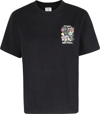 Casablanca Femme, Tops, Noir, Taille: 40 FR Classic Tee