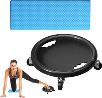 Generic Caster AB Roller, AB Roller Wheel | Bauchsportierungstafel mit Kniematte - &Uuml;bung Rollerrad, 360&deg; drehbarer Kernschieber f&uuml;r Krafttraining im ganzen K&ouml;