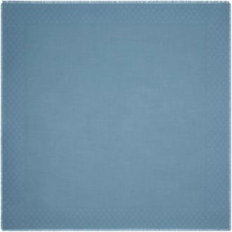 Gucci Rechteckiger Schal mit Fransen - - Accessories - Damen - Blau - ONE SIZE