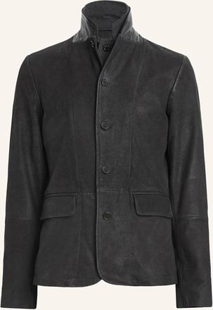 AllSaints Allsaints Lederjacke Survey schwarz