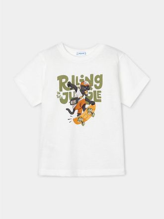 MAYORAL T-Shirt 3008 Wei&szlig; Regular Fit