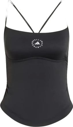 adidas by Stella McCartney Femme, Sport, Noir, Taille: 38 FR Studio Spaghetti Crop Top