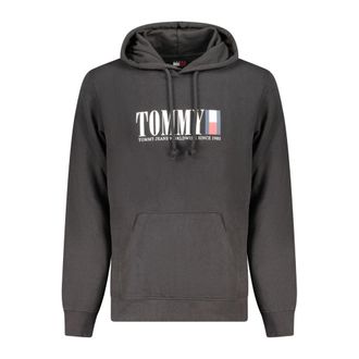Tommy Hilfiger Schwarzer Baumwoll-Herren-Hoodie