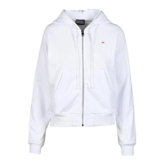 Diesel Baumwollmischung Sweatshirt - - Sweatshirts & Hoodies - Damen - Wei&szlig; - XS