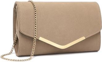 Miss Lulu Pochette Femme en Daim avec Chaîne - Mini Sac à Main de Soirée, Clutch Pratique pour Mariage et Saint-Valentin, Idéal pour Fêtes et Cérémonies