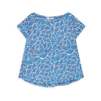 Maliparmi Maliparmi, Femme, Blouses et Chemises, Bleu, Taille: 36 FR T-shirt Imprim&eacute; Summer Nomade