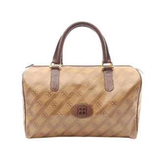 Balenciaga Sac cabas Pre-owned BB Monogram en toile enduite - Femme - Pre-owned - Beige - Taille: ONE Size