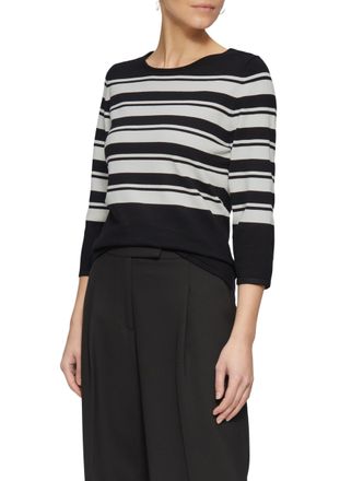 s.Oliver Gestreifter Strickpullover aus Viskosemix