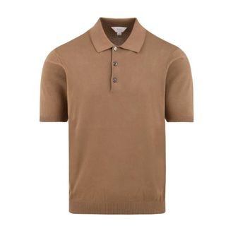 Malo Homme, Tops, Brun, Taille: L Polo Manches Courtes Ras&eacute;