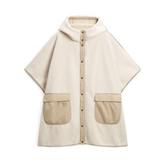 Woolrich Sherpa-Cape - - Jackets - Damen - Beige - ONE SIZE