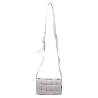 Bottega Veneta Sac bandouli&egrave;re Cassette matelass&eacute; Pre-owned - Femme - Pre-owned - Blanc - Taille: ONE Size