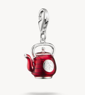 Thomas Sabo Pendentif charm th&eacute;i&egrave;re - Argent&eacute; et rouge