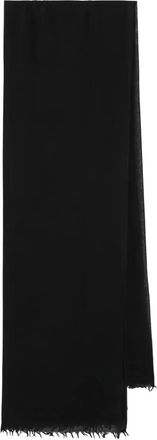 Destin fringed edges scarves - Schwarz