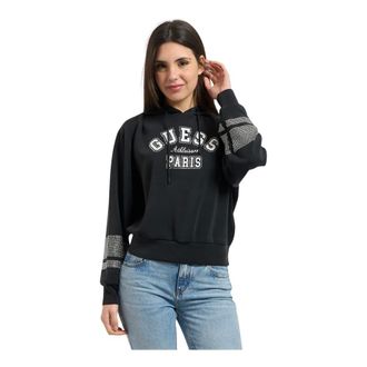 Guess Damen, Sweatshirts & Hoodies, Schwarzk, SGr&ouml;&szlig;e