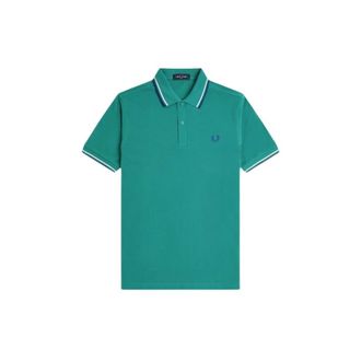 Fred Perry M3600 Twin Tipped Shirt - - Tops - Herren - Gr&uuml;n - S