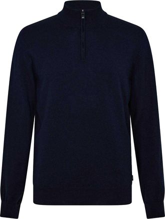 HUGO BOSS Ebenji Pullover f&uuml;r Herren, Feinstrick (Dunkelblau)
