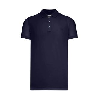 Fay Homme, Tops, Bleu, Taille: S Polo DB Collar Piqu&eacute; Str. Bicolor Biro U806