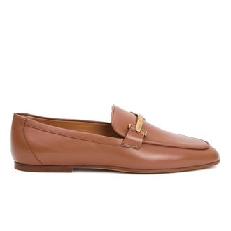 Tod's Braune Leder-Loafer-Schuhe - - Shoes - Damen - Braun - 37 1/2 EU