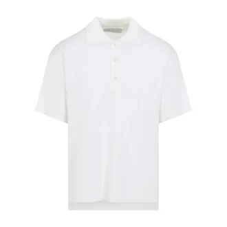 Ami Wolle Seide Polo - - Tops - Herren - Wei&szlig; - M