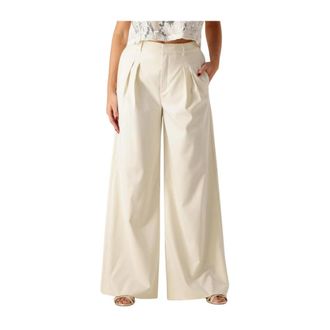 Gestuz Wide Leg Pants - - Trousers - Damen - Beige - M