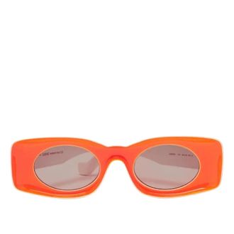 Loewe Pre-owned Acetate lunettes-de-soleil - Femme - Pre-owned - Orange - Taille: ONE Size