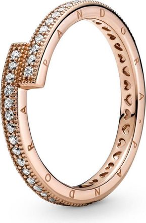 Pandora ROSÉ Ring funkelnder Ring rosévergoldet, Zirkonia 189491C01 52