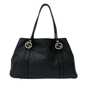 Gucci Pre-owned Sac Cabas GG Twins en cuir Shima - Femme - Pre-owned - Noir - Taille: ONE Size