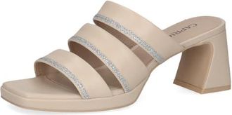 Caprice Femme 9-27211-42 Sandale à Talon, Nappa Blanc cassé, 37 EU