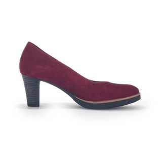 Gabor Stilvolle Damenpumps aus Wildleder - - Shoes - Damen - Rot - 35 EU