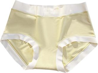 Generic Culotte sans Couture Femme Culotte Femme sans Couture Culotte Femme De Classique Grande Taille Taille Haute Soie Glac&eacute;e Gainante Sculptante Post-Gross