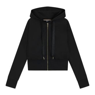 HUGO BOSS Femme, Sweatshirts et sweats &agrave; capuche, Noir, Taille: 40 FR Sweat &agrave; capuche zipp&eacute;