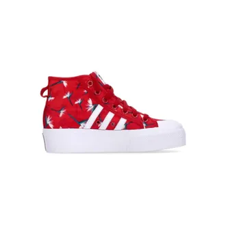 adidas Femme, Chaussures, Rouge, Taille: 36 2/3 EU Platform Mid Power Baskets