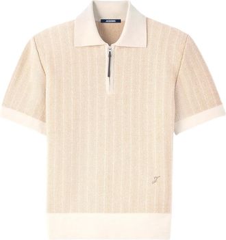 Jacquemus polo Gio à motif de chevrons - Tons neutres