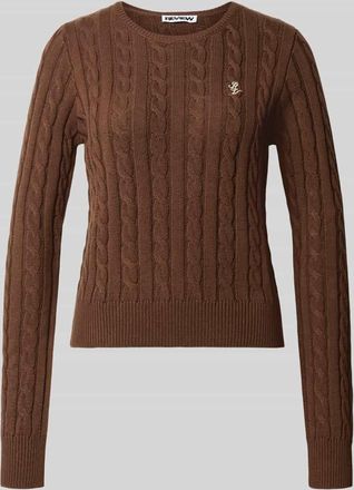 Review Slim Fit Pullover aus Baumwoll-Mix