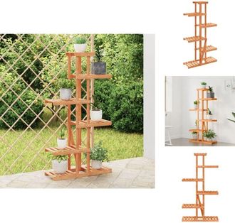 vidaXL Vidaxl - Blumenst&auml;nder 75x25x140,5 cm Massivholz Tanne - Holzpflanzenst&auml;nder - Tannenzapfenst&auml;nder - Blumentr&auml;ger - Gartendekoration - Outdoorm&ouml;bel