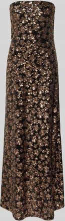 Max Mara Tailliertes Abendkleid mit Allover-Muster