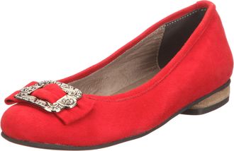 Andrea Conti Hirschkogel Damen Da-Ballerina Geschlossene Ballerinas, Rot (rot 021), 38 EU