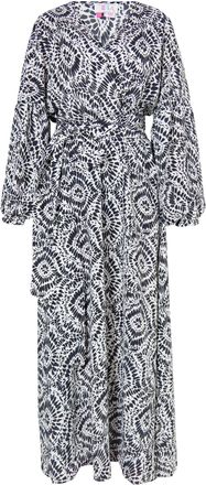 Izia Maxikleid mit Print Damen schwarz