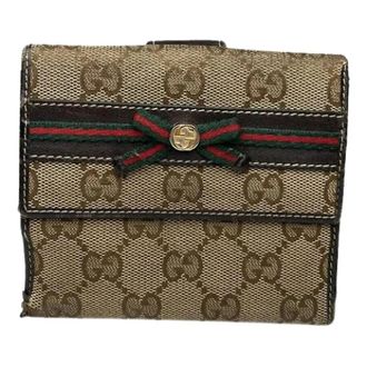 Gucci Pre-owned Leder Portemonnaie - - Pre-owned - Damen - Beige - ONE SIZE