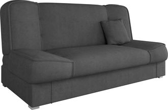 Mirjan24 Schlafsofa Gemini mit Bettkasten, 3 Sitzer Sofa, Couch mit Schlaffunktion, Bettsofa Schlafsofa Polstersofa Farbauswahl Couchgarnitur (Zetta 305)